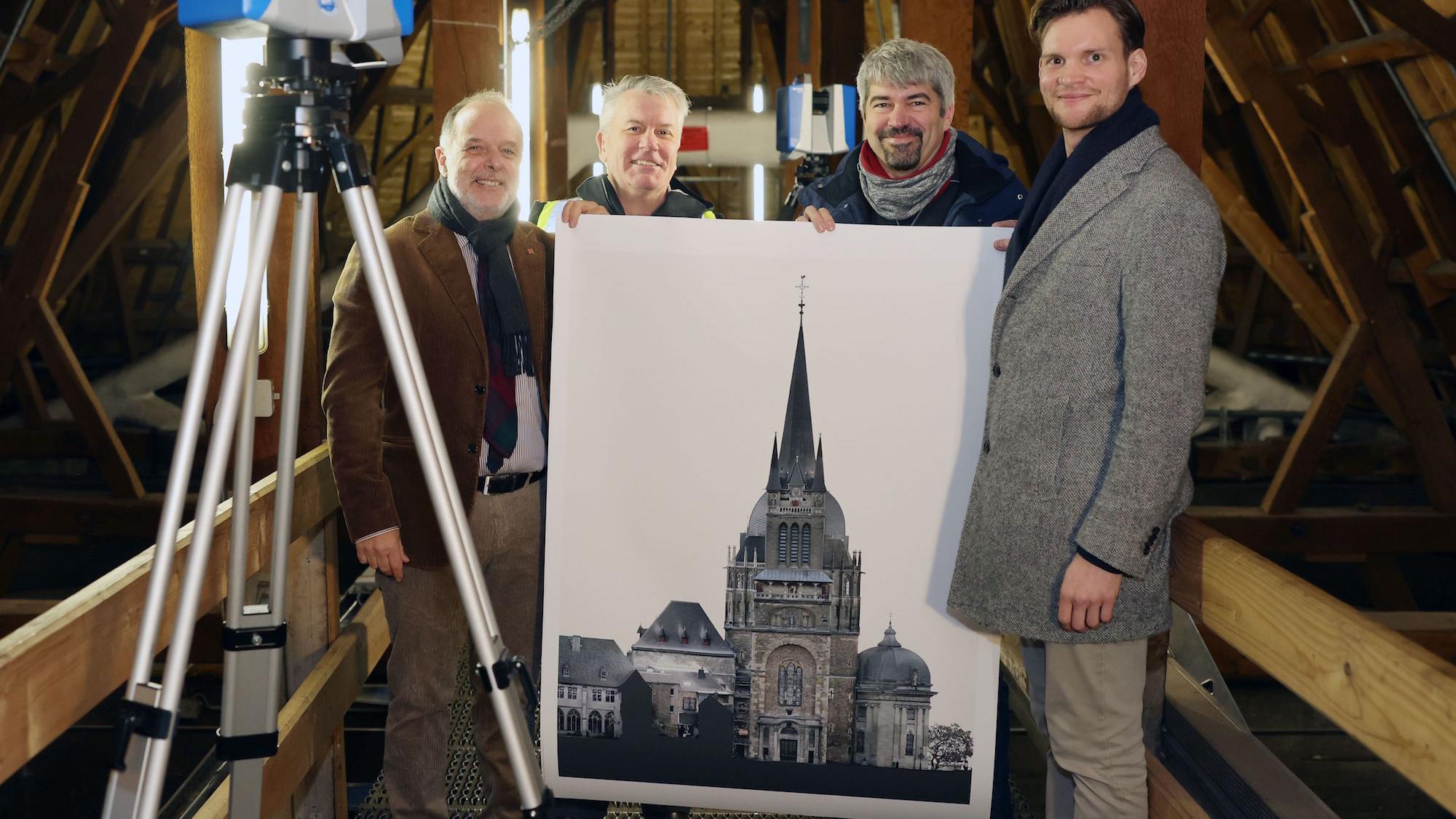 Ein „fast perfekter“ digitaler Zwilling des Aachener Doms ...